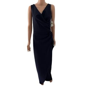Alex Evenings | Dresses | Alex Evening Maxi Navy Blue Formal Dress ...